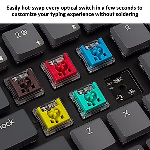 Keychron K5 SE Hot-swappable Ultra-Slim Wireless Bluetooth/Wired USB Mechanical Keyboard with Low-Profile Optical Brown Switch, Full Size Layout 104-Key White LED Backlit for Mac and Windows