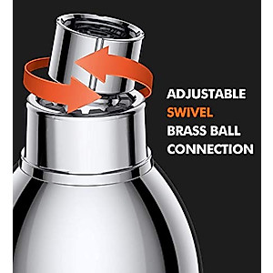 High Pressure Shower Head, 3 Inch Showerhead (Silver)