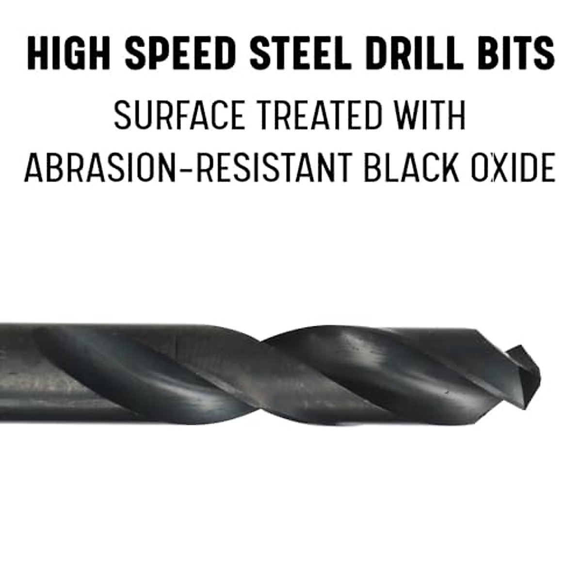 Drill America - D/AST3/16P12 3/16" High Speed Steel Heavy Duty Split Point Stub Drill Bit (Pack of 12), D/AST Series