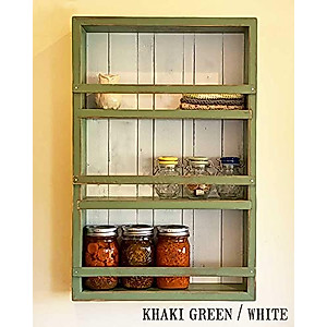 Mansfield Cabinet No. 102 - Solid Wood Spice Rack Cabinet White/White