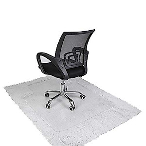 PVC Protective Mat for Floor Chair Transparent Home Office Carpet Desk Chair Protector with Lip for Standard Low and Medium Pile Carpets(48" x 36" x 0.08")