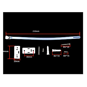 6 pack Anti Tip Furniture Wall Anchors Kit Furniture Straps for Baby Proofing Safety Child Safety Straps Earthquake Resistant for Dresser Cabinet Bookshelf,Bearing 150Ib Adjustable Nylon Straps