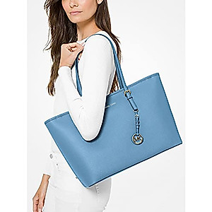 MICHAEL Michael Kors Jet Set Travel MD Top Zip Multifunction Tote (South Pacific)