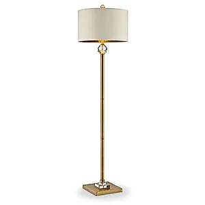 OK Lighting AZOK5161F 63.25" H Perspicio Floor Lamp, Brass