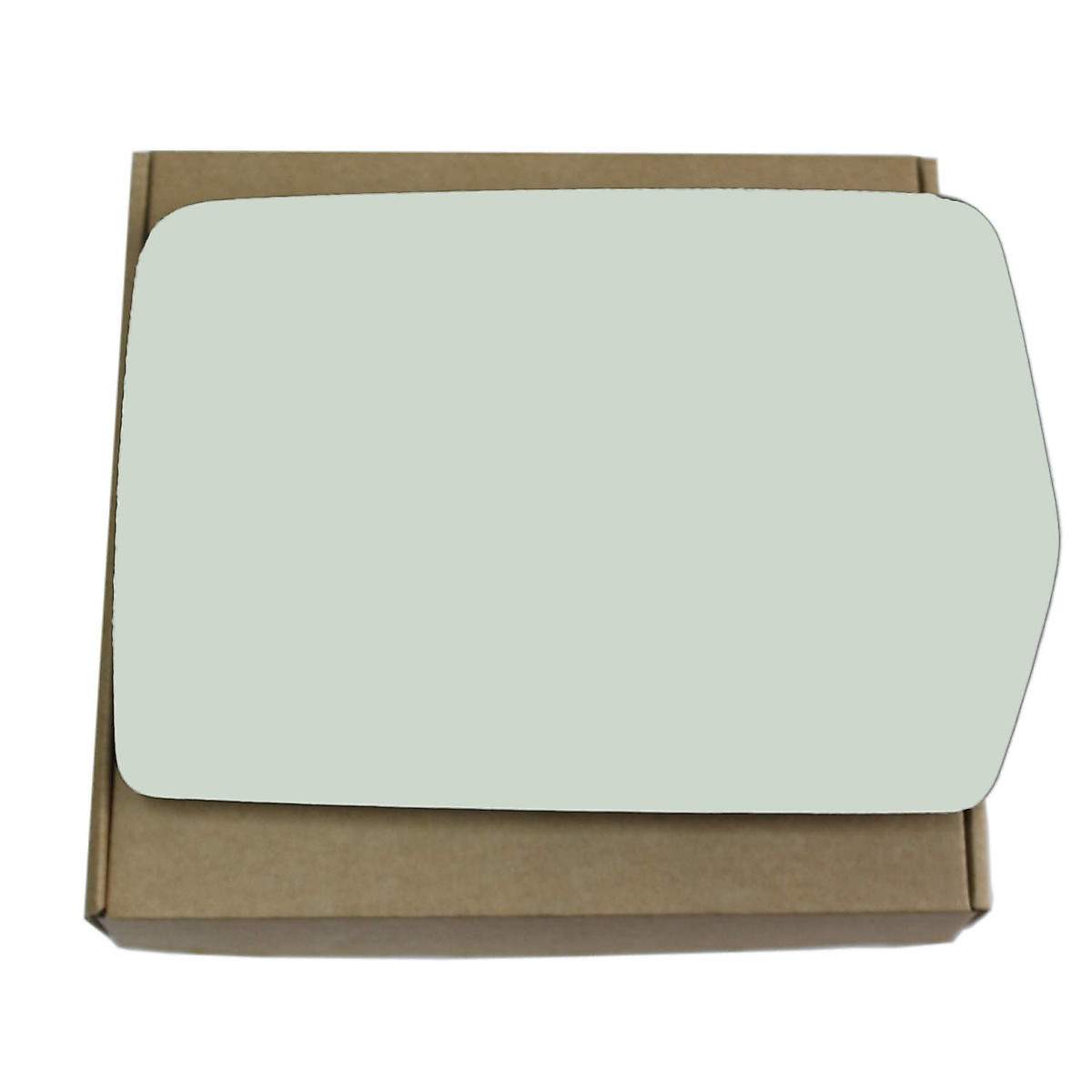 WLLW Side Mirror Replacement Glass fit for 2004 2005 2006 2007 2008 Ford F150 Flat LH Left Driver Side Including Adhesive, Non Towing Mirror Glass Non Heated