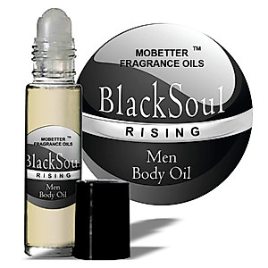 Black Soul Rising Men Cologne Fragrance Body Oil by Mobetter Fragrance Oils