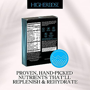 HigherDOSE HIGH-DRATION Electrolytes Powder No Sugar Added – Energizing Paleo & Keto Friendly Post Workout Recovery Drink Hydrate Packets Made With Real Watermelon & Coconut – 15 Servings