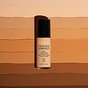 Milani Conceal + Perfect 1 Fl. Oz. Espresso Liquid Foundation - Cover Under-Eye Circles, Blemishes & Skin Discoloration for a Flawless Complexion
