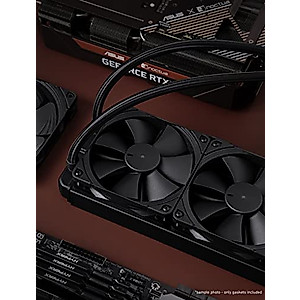 Noctua NA-SAVG1 chromax.Black, Anti-Vibration Gaskets for 120x25mm Fans (Set of 3, Black)