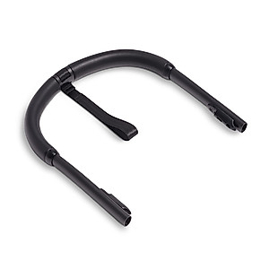 BABYZEN YOYO Handlebar, Black - Ultra Tear-Resistant, Faux Leather Coating - Includes Tether Strap - Compatible with YOYO2 & YOYO+ Strollers