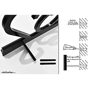 Modern House Numbers - Street Address - Gray with Black Acrylic - Contemporary Home Address - Underline Sign Plaque - Door Number - Apartment - Hotel Room