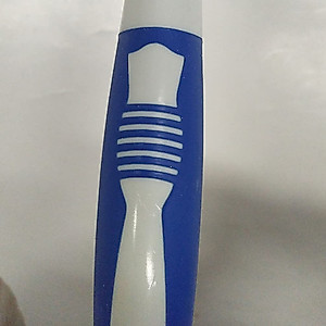 2Pcs Pumice Stone Brush Pedicure Tools Handle Hard Skin Remover for Foot Hands File Exfoliation (Blue)