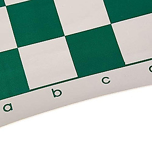 KASCLINO Tournament Chess Mat, PU Leather Tournament Roll Up Chess Board, Chess Rollable Chessboard, Lightweight & Non Slip, Chess Mat for Kids and Adults(Size:34.5cm)
