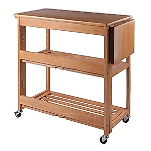 Winsome Radley Kitchen Cart, Light Oak