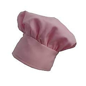 CHEFSKIN Pink Chef Jacket Coat Cool Soft Twill Fabric Beautiful + Hat (XL-54 in.chest)