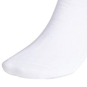 adidas Originals Trefoil (6-Pair) Crew Sock, White, Large