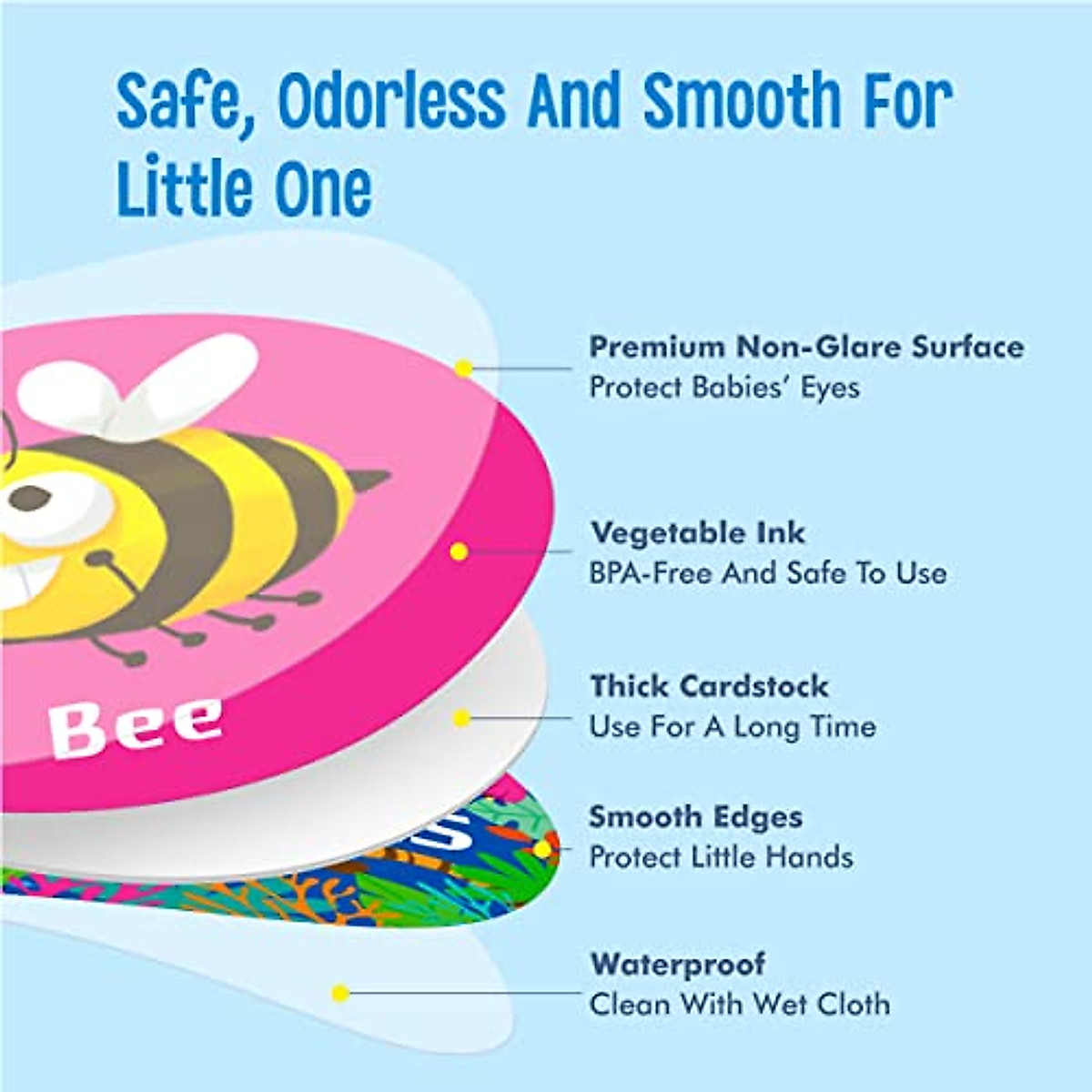 Memory Matching Game, 72 PCS Animal Matching Cards for Toddlers 36 Pairs Memory Cards for Preschool 4 5 6 Years Old