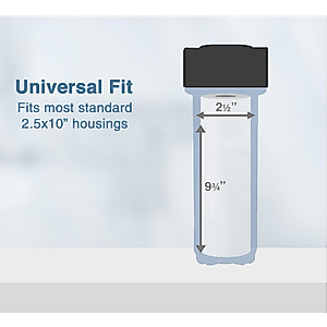 Sediment Melt Blown Water Filters 10x2.5" Standard 50 Micron 25 Pack