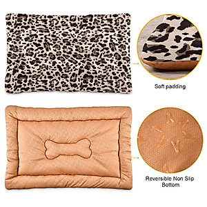 Coikll Camouflage Pet Bed Pad Soft Dog Bed Mat with Anti-Slip Bottom, Machine Washable Crate Pad Mattress for Dog Sleeping- 36 * 24inches