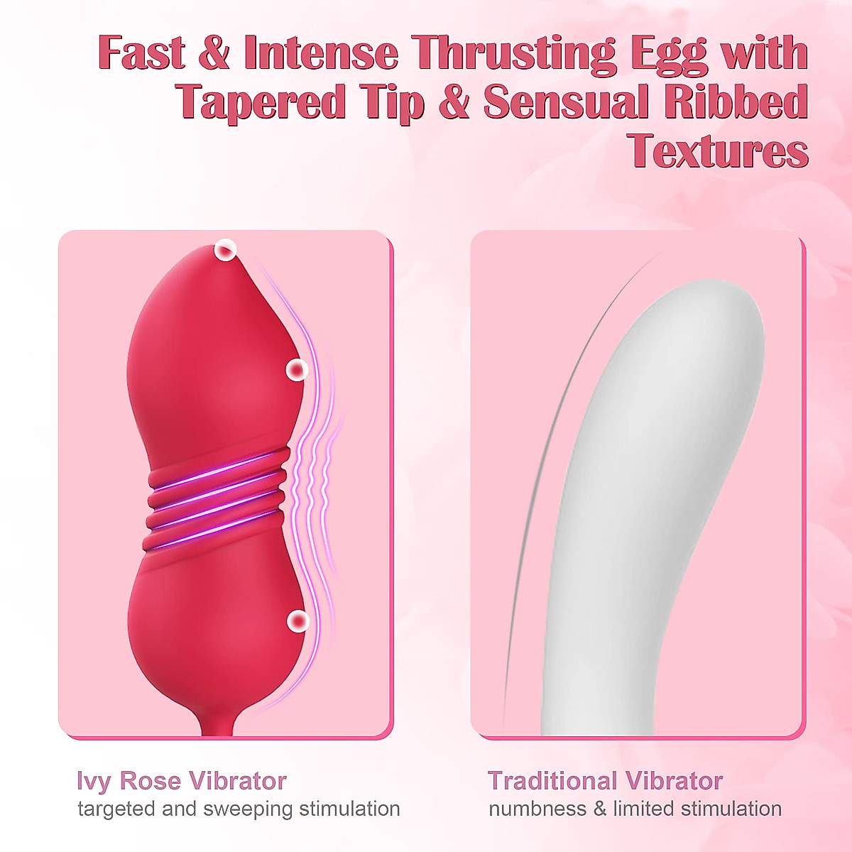 Sex Toys Rose Dildo Vibrator - Rose Sex Toy Thrusting Dildos, Fondling Vibrators Adult Toys, Female Vibrator Clitoris Stimulator, Couples Sexual Pleasure Stimulation Device, Consoladores Vibradores