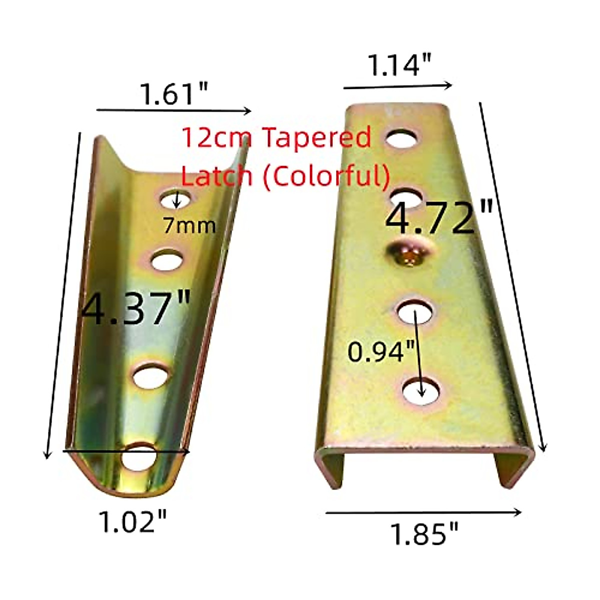 Dahszhi 4Pcs Interlocking Sofa Connector Bracket,Furniture Assemble Fixing Joint Connectors Bands Flush Mount Hanger,Taper 4.72"/120mm Colorful