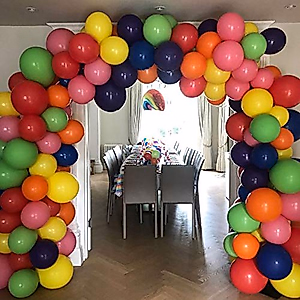 100Pack Balloon Garland & Arch Kit for Fiesta Party -100Pack Latex Balloons, 16 Feets Arch Balloon Decoration Strip for Mexican Party, Taco, Coco Party, Birthday, Baby Shower,Wedding