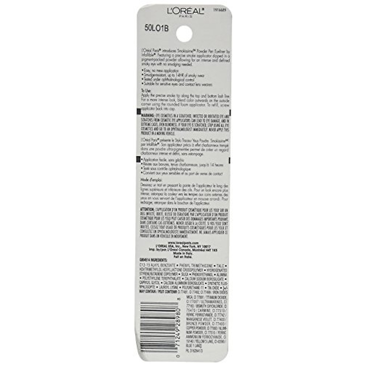 L'Oreal Paris Infallible Smokissime Powder Eye Liner, Purple Smoke 704, 0.032 Ounce