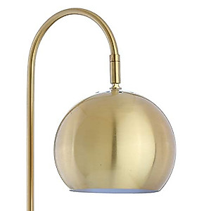 JONATHAN Y JYL6000A Stephen 23.5" Metal/Marble LED Table Lamp Contemporary Modern Bedside Desk Nightstand Lamp for Bedroom Living Room Office College Bookcase LED Bulb Included, Brass Gold/White