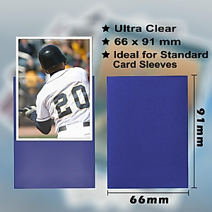 VKshop 1000pcs Matte Trading Card Sleeves Protector for Sports Card Sleeves and Toploader Card Sleeves Fit for Collectable Gaming Cards(colours,66 * 91mm)