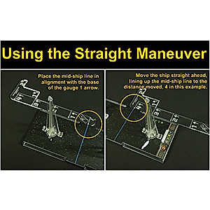 LITKO Space Fighter Huge Ship Universal Maneuver Gauge | Compatible with Star Wars: X-Wing (Fluorescent Green)