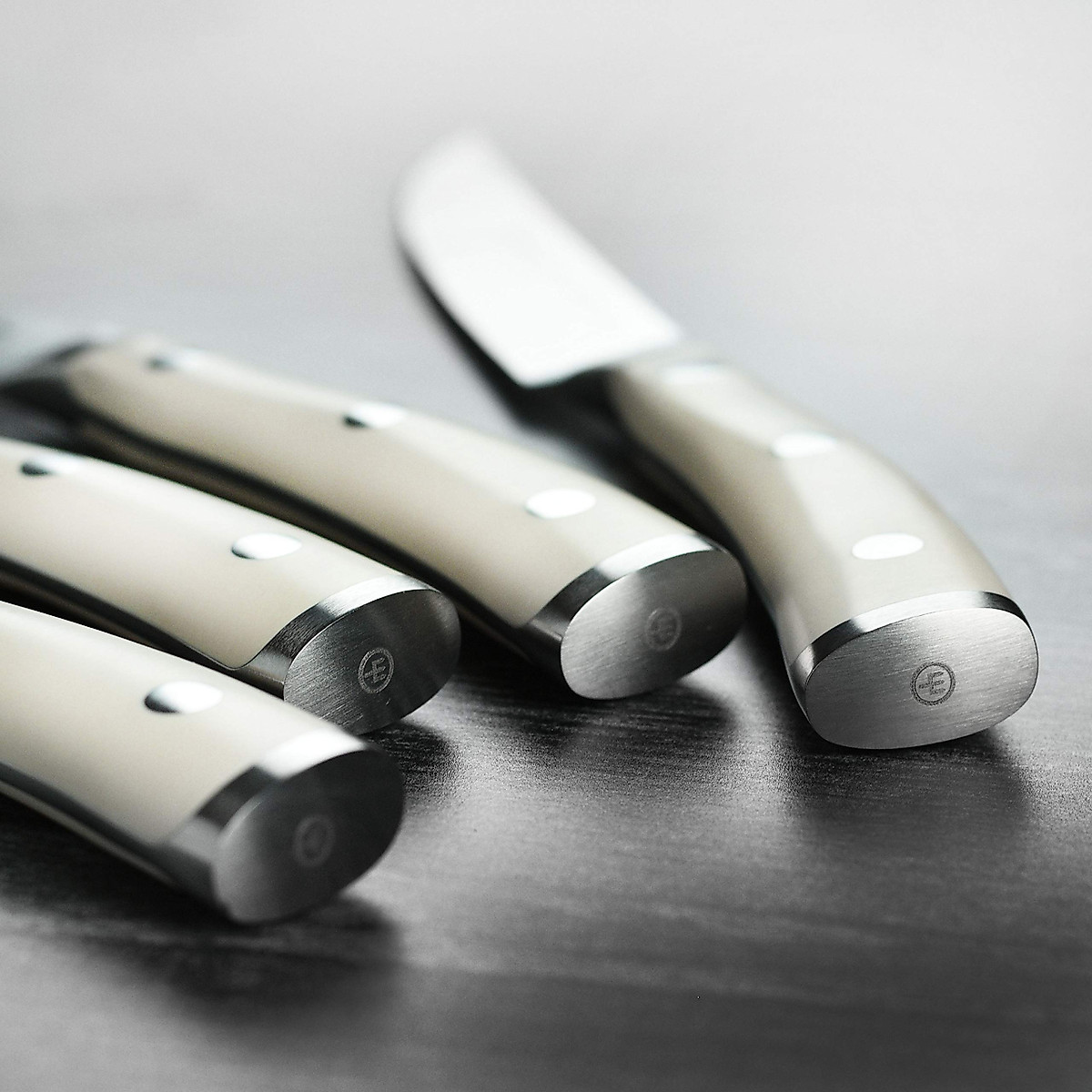 Wusthof Classic Ikon Creme Steak Knife Set with Wood Case (6 Piece)