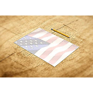 American Flag Stationery - 8.5 x 11 - 60 USA Letterhead Sheets - Patriotic Paper
