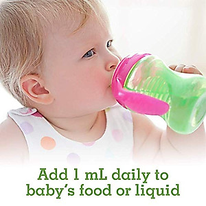 Garden of Life Baby Multivitamin Drops, Organic Multivitamins for Infants & Toddlers - Essential Vitamins & Nutrients for Babies, Vegan, Gluten Free, Non-GMO, 56 Servings, 1.9 fl oz Liquid Supplement