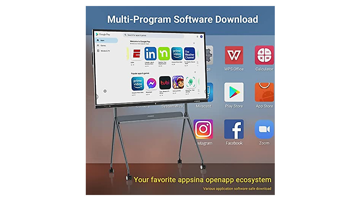 JYXOIHUB 75" Smart Board - 4K Touch Classroom & Conference