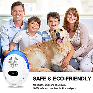 2024 Upgraded Version Ultrasonic Pest Repeller, Mouse Repellent Indoor, Pest Control, Pest Repellent for Home,Kitchen, Office, Warehouse, Hotel 6 Packs