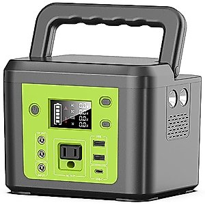 powkey Portable Power Bank with AC Outlet, 200W/110V Portable Laptop Battery Bank, 33000mAh Laptop Charger Power Supply with AC Outlet, for Outdoor Camping Home Use