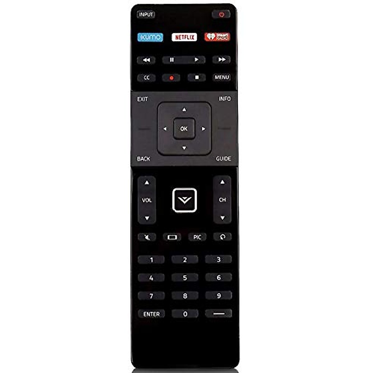 XRT122 Remote for VIZIO Smart TV D32-D1 D32H-D1 D32X-D1 D39H-D0 D40-D1 D40U-D1 D55U-D1 D58U-D3 D60-D3 D65U-D2 E32-C1 E32H-C1 E40-C2 E40X-C2 E43-C2 E48-C2 E50-C1 D40F-E1 E55-C1 E65-C3 E65X-C2 E70-C