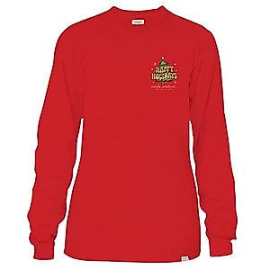 Simply Southern Don't Stop Believing Women's Long Sleeve T-Shirt (X-Large) Red