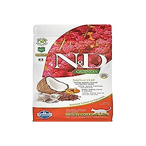 Farmina N&D Functional Quinoa Skin & Coat Herring Coconut and Turmeric Dry Cat Food 3.3 Pounds
