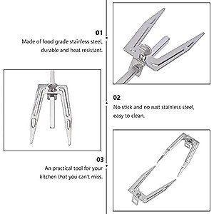 DOITOOL Stainless Steel Rotisserie Forks Air Fryer Accessories Rotating Baking Roast Chicken Fork for Kitchen