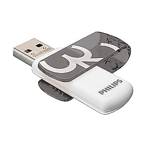 Philips FM32FD05B Vivid Edition 32GB USB Flash Drive - Grey/White