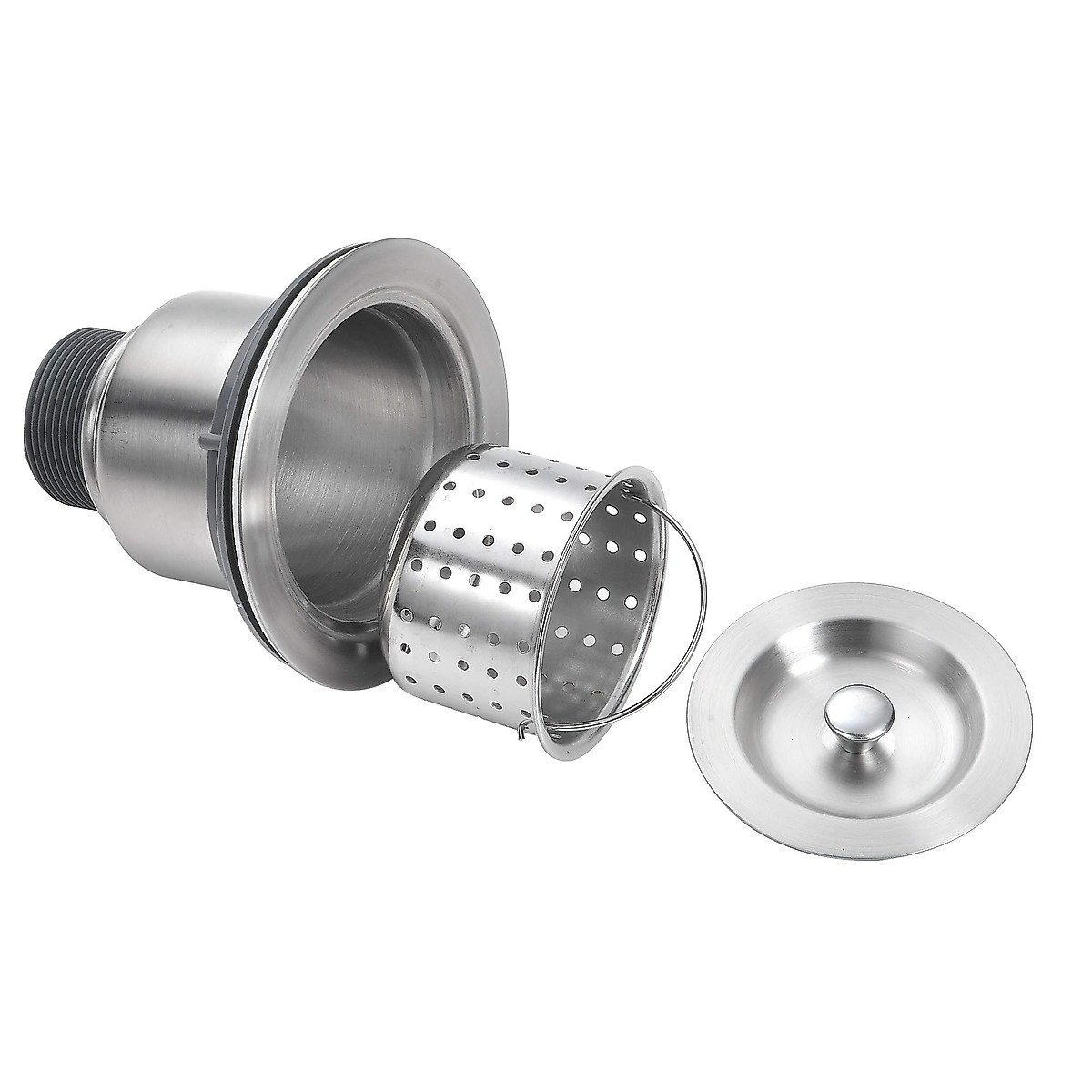 STARSTAR Workstation Ledge Undermount Single Bowl 304 Stainless Steel Kitchen/Yard/Bar/Laundry/Office Sink, With Grid, Cutting Board, Strainer with Basket (14 x 18 x 8)