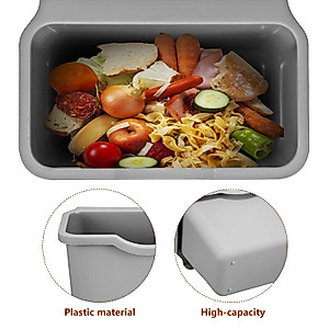 EXCEART Rv Kitchen Trash Can Kitchen Garbage Bin Trash Container Kitchen Compost Bucket Small Hanging Trash Can Under Sink Garbage Can Kitchen Garbage Bucket Cabinet Door Waste Bin Plastic