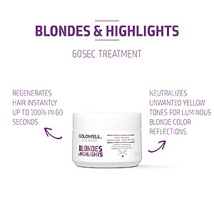 Goldwell Dualsenses Blondes & Highlights Anti-Yellow 60sec Treatment 6.8oz, 200mL