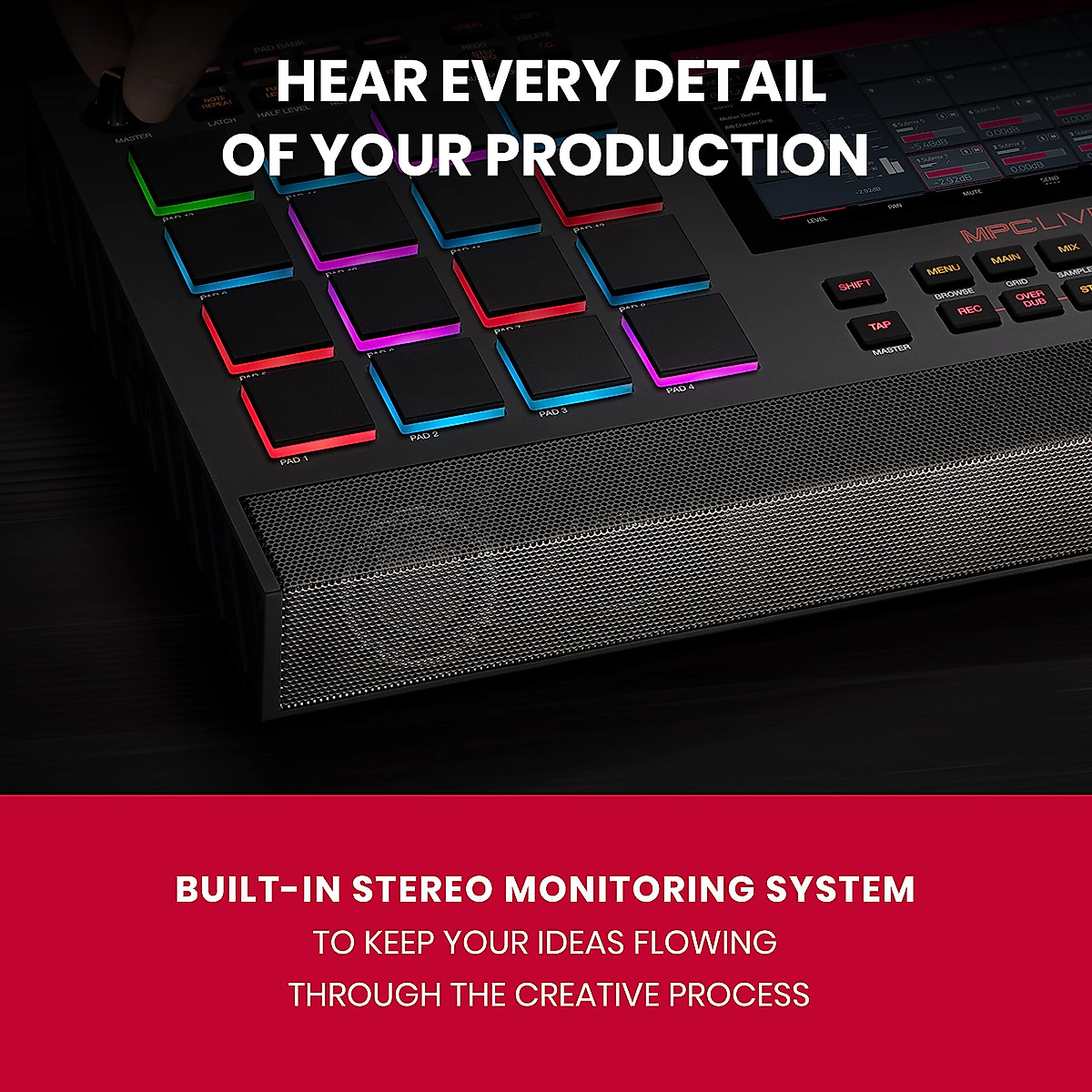 AKAI Professional MPC Live II – Battery Powered Drum Machine, Sampler and Beat Maker With Speakers, Drum Pads, Synth Engines and Touch Display