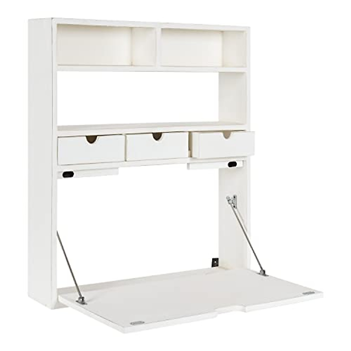 Kate and Laurel Georgie Wall Hanging Desk, 26x6x30, White