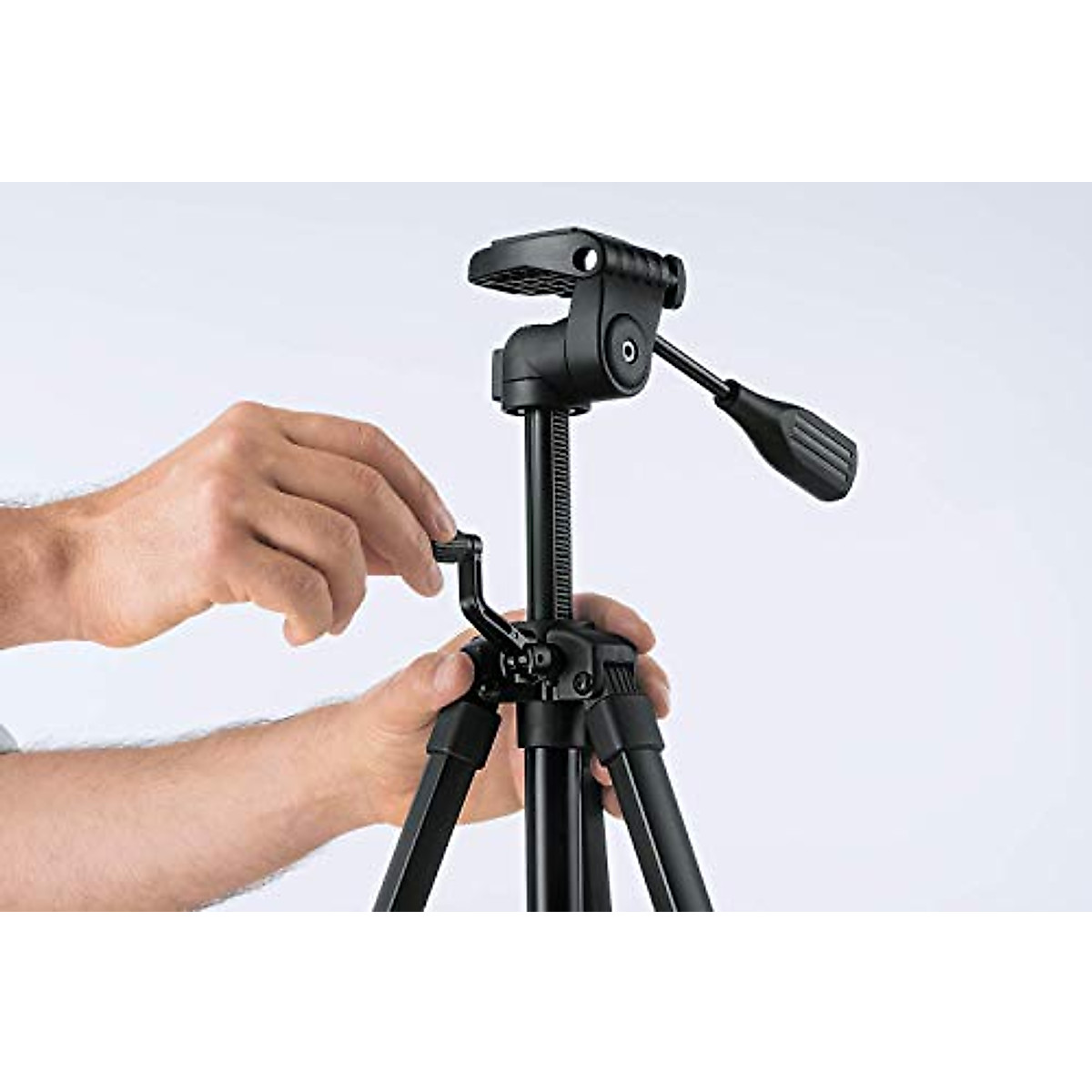 Bosch BT150 Compact Tripod with Extendable Height for Use with Line Lasers, Point Lasers, and Laser Distance Tape Measuring Tools, Black