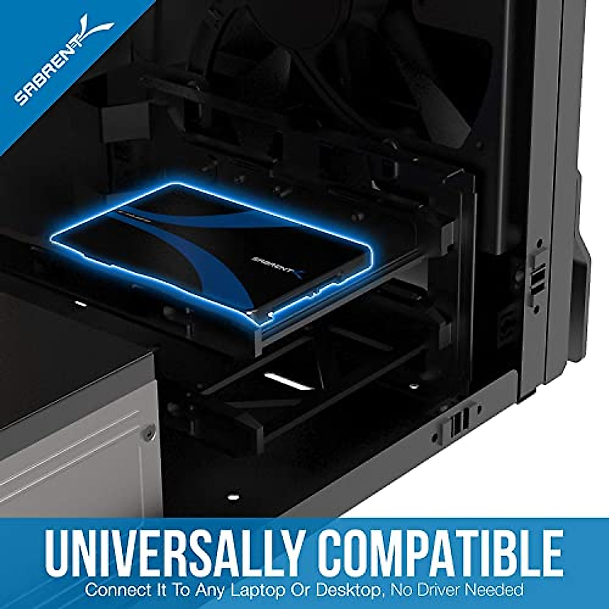 SABRENT M.2 SATA SSD to 2.5 Inch SATA III Aluminum Enclosure Adapter (EC-M2SA) [Not NVMe]