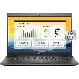 Dell Business Laptop Latitude 3510 PC, 15.6" HD Backlit Display, Intel Core i3-10110U, 16GB DDR4 RAM, 512GB SSD + 1TB HDD, Webcam, WiFi, Bluetooth, Win 10 Pro (Renewed)