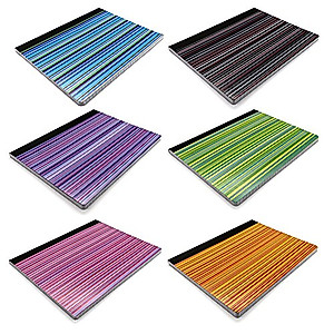 Emraw Fashion Design Composition Book College Ruled Paper 100 Sheet Office Dairy Note Books Journals Meeting Notebook Hard Covers Pack Of 6 Writing Book For school